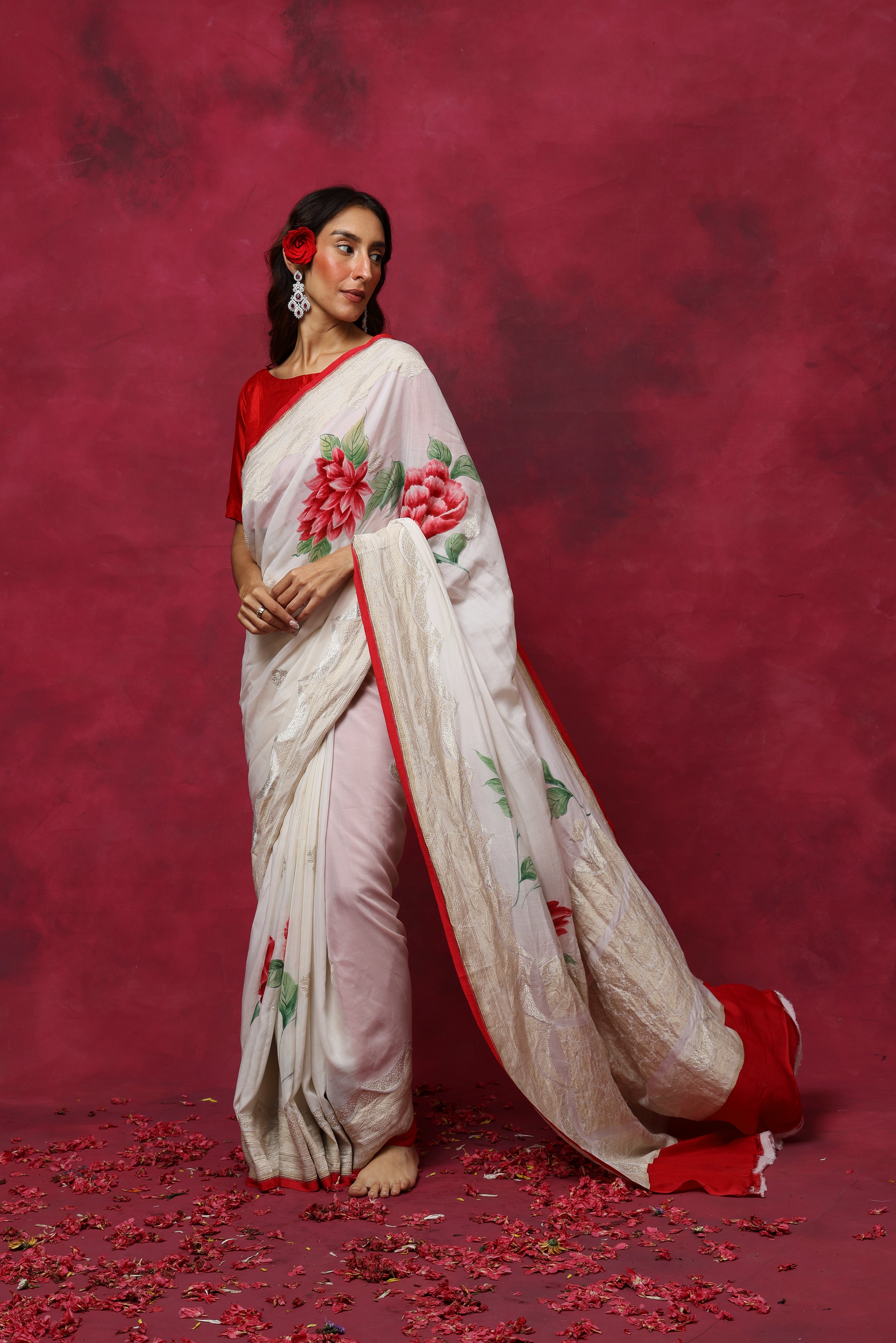 Days of Daisy Soft Silk Saree – Roliana