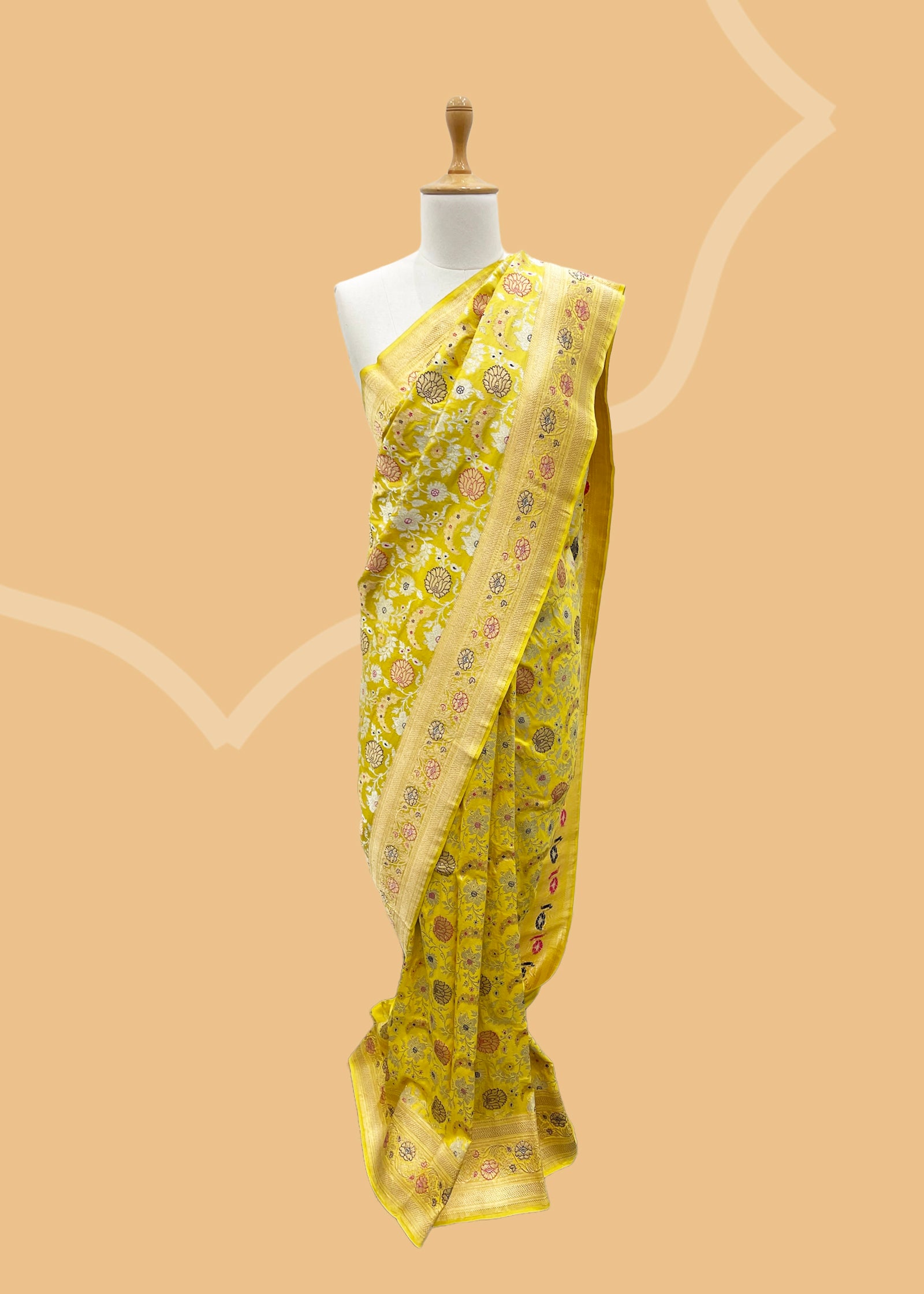 Yellow Ektaara Saree – Roliana