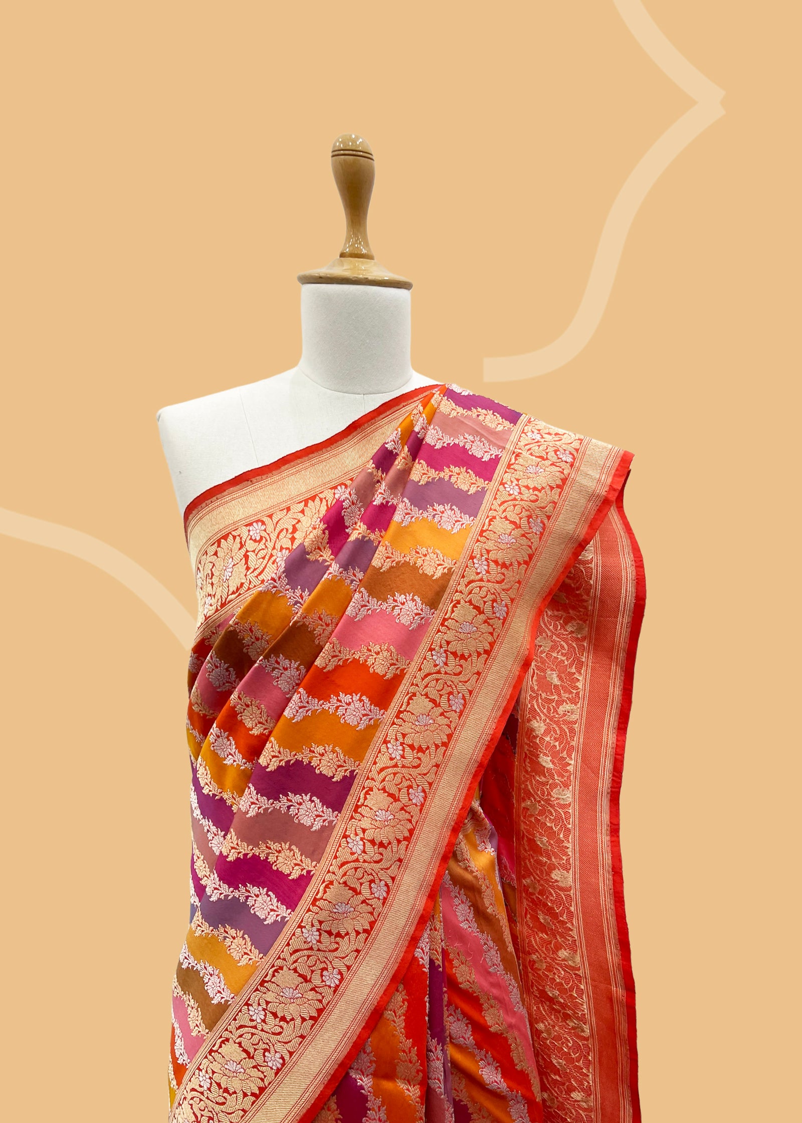 Rang Saari Jewel Toned Rangkaat Saree – Roliana